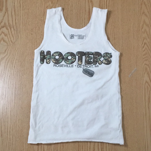 Hooters | Tops | B6 Hooters Girl Military Camo Uniform Tank From ...